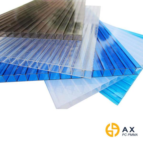 Quality Anti Fog Twin Wall 6mm Polycarbonate Hollow Sheet for sale
