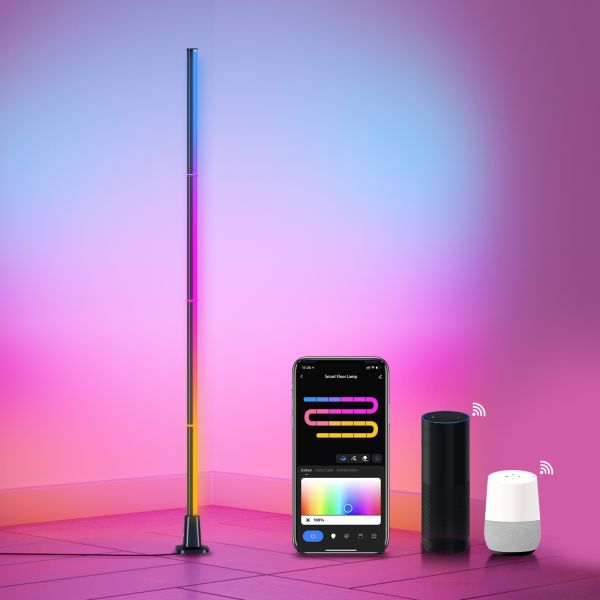 Quality Smart Corner RGB Lamp , LED Corner Floor Light WiFi 2.4G 1.5M Height for sale
