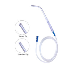 Quality Yankauer Handle Suction Connecting Tube Disposable Plain Tip With Vent for sale