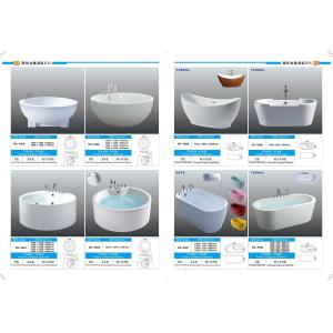 Quality Vintage Bathroom Sanitary Wares Freestanding Acrylic Bathtub With Soaking for sale