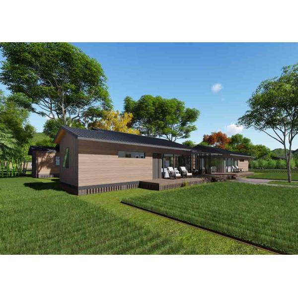 Quality Elegant Prefabricated Wooden Homes , Fireproof Modular Wooden House for sale