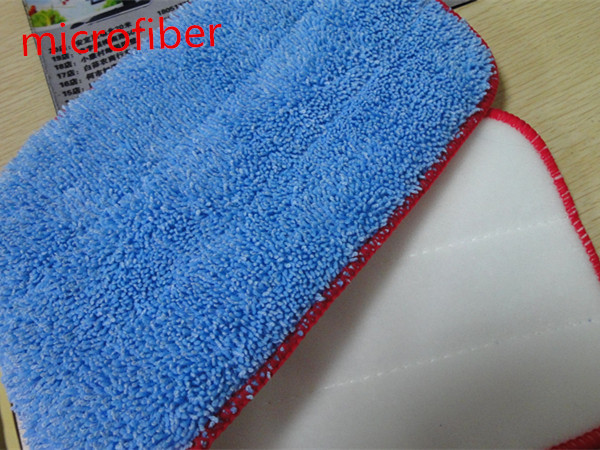 Quality 13 * 47Cm Microfiber Wet Mop Pads Head Blue Twisting Fabric Floor Cleaning for sale