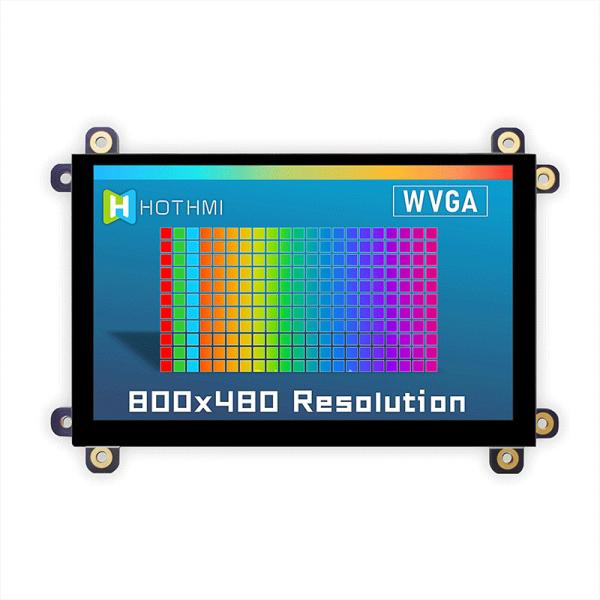 Quality 600cd/M2 VGA HI LCD Display 5.0 Inch 800x480 Multipurpose for sale