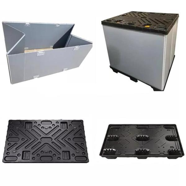 Quality Custom 2mm - 11mm Plastic Pallet Box Collapsible Moving Boxes Reusable for sale