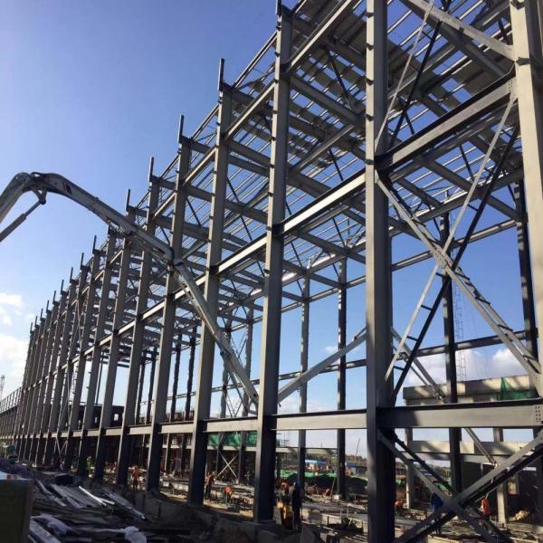 Quality Large Span Pre Engineered Steel Buildings with Crane Support for sale