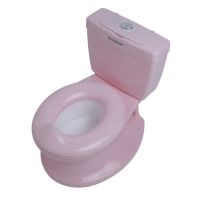 Quality Pink Plastic Baby Training Potty with EN71 Test Certification and Custom Logo for sale