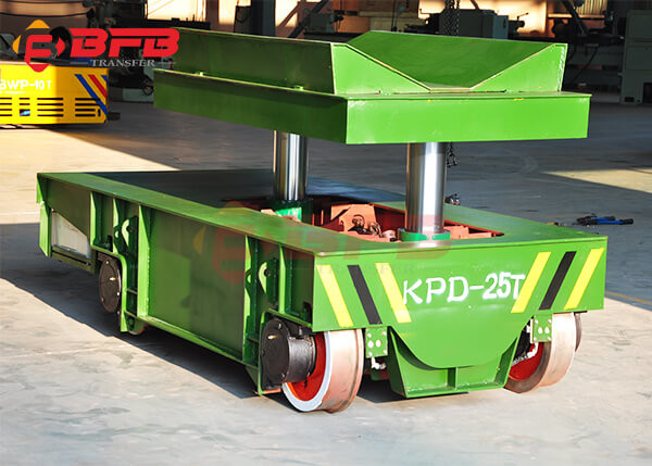 Quality Steel Coil 50 Tons Flatbed Steerable Transfer Trolley for sale