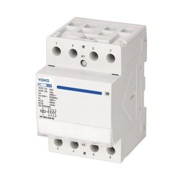Quality Plastic Silver Copper 220V 2 Pole AC Contactor For Lighting Control System for sale