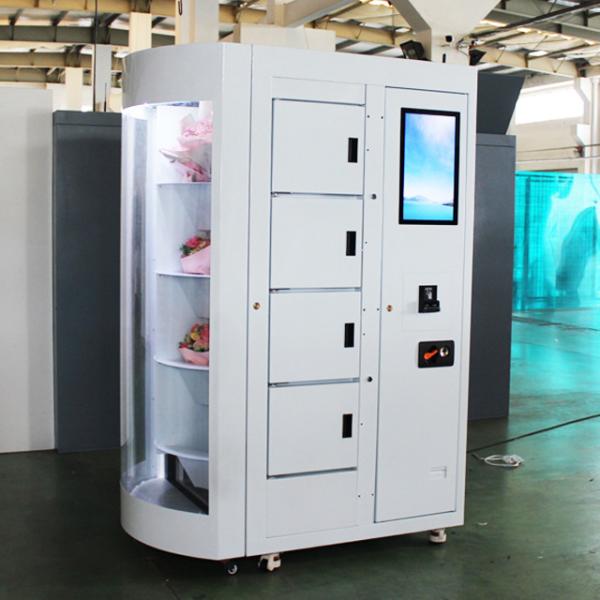 Quality Self Service Restaurant Salad Vending Machine Credit Card Payment for sale