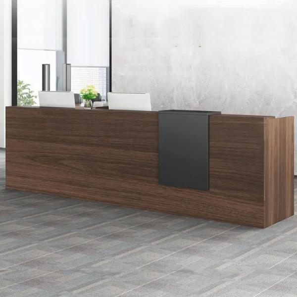 Quality Salon Front Office Reception Desk Modern Style With Melamine Panel for sale