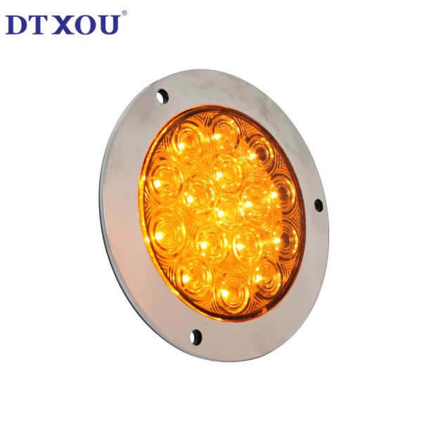 Quality Long Lifespan 80000/Hour 4 Inch Round LED Truck Tail Rear Stop Reverse Lamp Car Light for sale