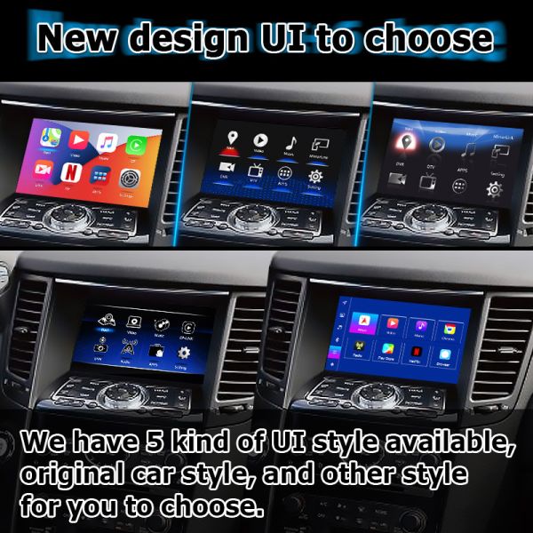 Quality Android 13 Navigation Car Video Interface Support Waze / Youtube For Infiniti for sale