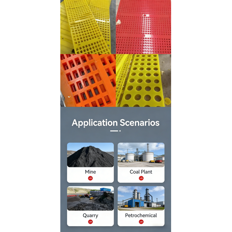 Polyurethane dewatering screen panel technical diagram