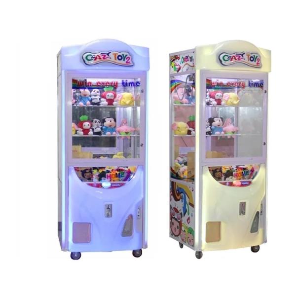 Quality Customized Claw Crane Machine , Crazy Toy 2 Claw Machine For Gift Vending for sale