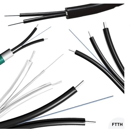 Quality FTTH Singlemode FRPKFRP Steel Strength Member Fiber Optic Cable for sale