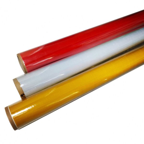Quality Honeycombe  Reflective Tape Sheets , Red White Yellow Reflective Stickers For Highway Road Signs for sale