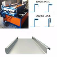 Quality 1" 1 3/4" Standing Seam Metal Snap Lock Roofing Panel Making Roll Forming for sale