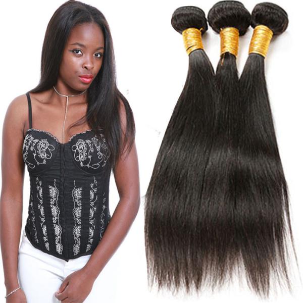 Quality Authentic Remy Brazilian Straight Hair Weave Without Chemical Processed for sale