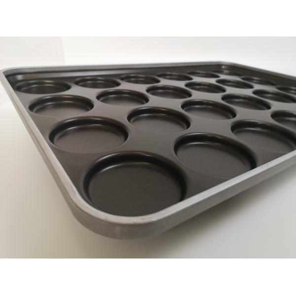 Quality 4" 24 Links Aluminum Hamburger Bun Baking Pan Easy Cleaning for sale