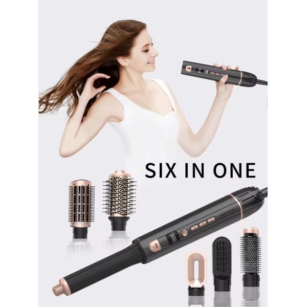 Quality New Design 2024 Hot Sale 6 In 1 Multi Function Styler Air Wrap LCD Display Hot for sale