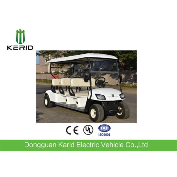 Quality White Color 6 Passenger Electric Street Legal Golf Carts For Club Battery Powered for sale