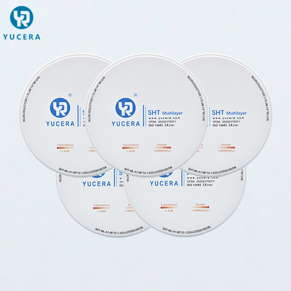 Quality 1500 ℃ Pre Shade SHT 900MPA Multilayer Zirconia Block for sale