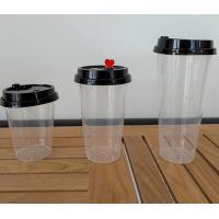 Quality 500ml Disposable Transparent Heat Resistant Plastic PP Cup With Lid for sale
