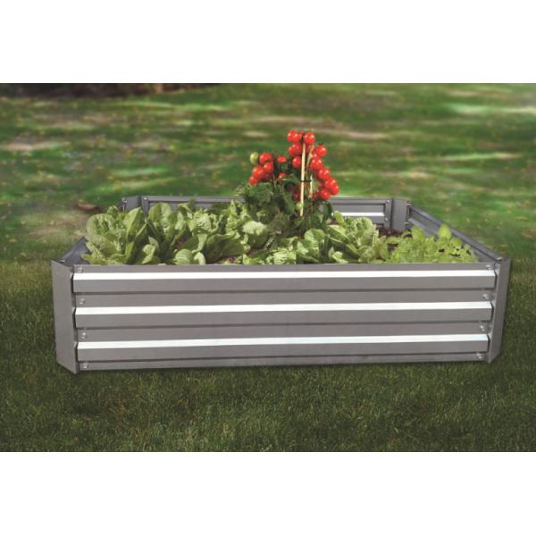 Quality Rectangular L240cm Galvanized Garden Beds For Outdoor for sale