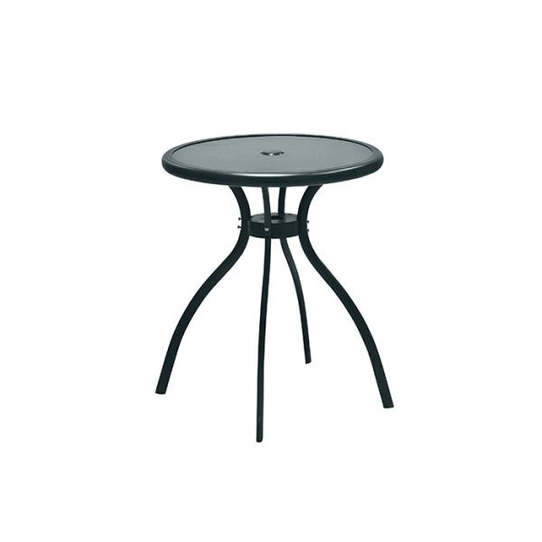 Quality BSCI all Weather Outdoor Garden Table Folding Tempered Glass Metal Table for sale