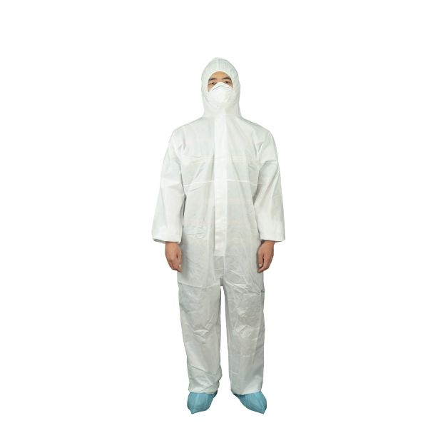 Quality (EU)2016/425 Regulation Type 5/6 Protection Level Disposable SMS Coverall for sale