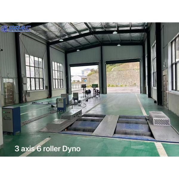 Quality AA4C 3 Axis 6 Roller 15T Capacity Chassis Dynnamometer Machine Auto Car Vehicle for sale