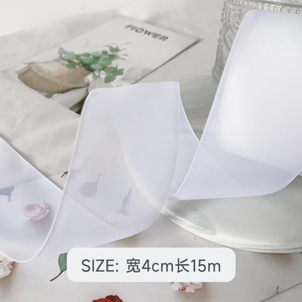Quality High Density Polyester Organza Ribbon 40mm For Luxury Gift Packing for sale