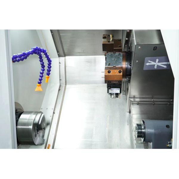 Quality Automatic Dual Turret Linear Cnc Turning Machine High Rigidity for sale