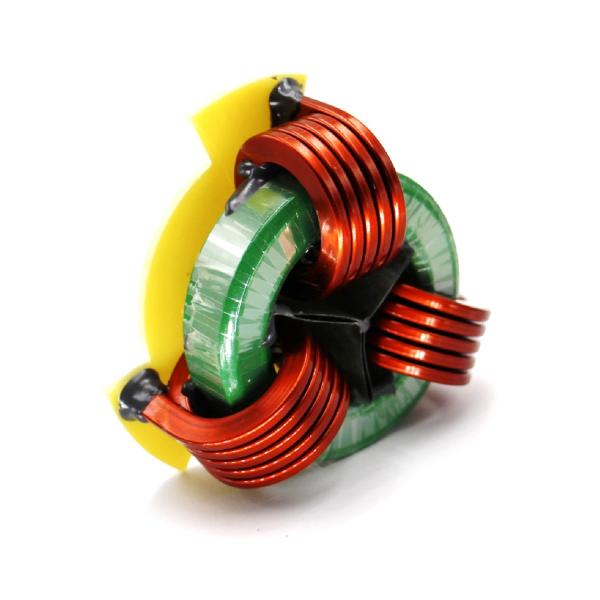 Quality Horizontal Three Phase Common Mode Choke Coils with Flat Wire Vertical Winding for sale
