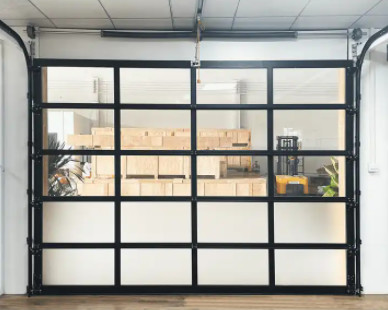 Quality 40mm Anti Breaking Anodization Aluminum Sectional Door Modern Hurricane for sale