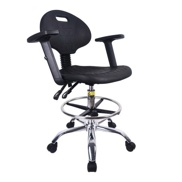 Quality 360mm Back PU Lab Antistatic Chairs for sale