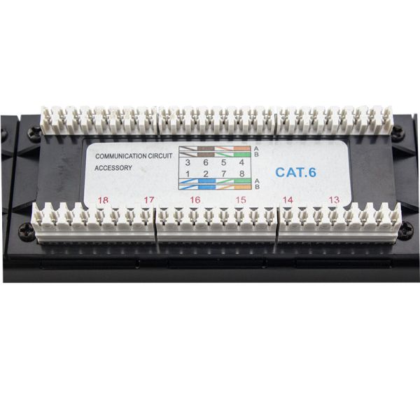 Quality 24 Port Staggered UTP Network Ethernet Patch Panel for sale