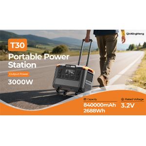 Quality LCD Display 3000W 2688Wh LiFePo4 Portable Solar Power Station with Pure Sine for sale