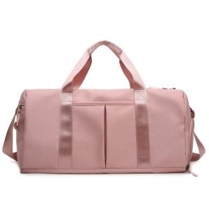 Quality Custom Branded Nylon Gym Bags , Anti Theft Waterproof Fabric Sports Luggage Bag for sale