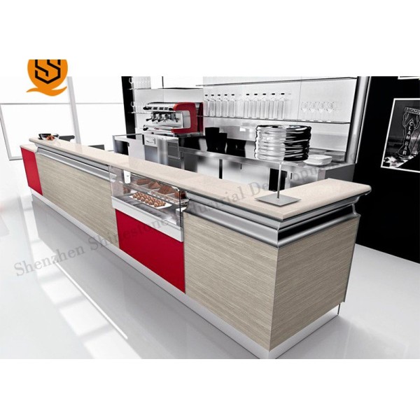Quality Cash Register Solid Surface Bar Counter With Pure Acrylic Material for sale