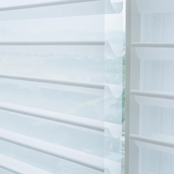 Quality WELLSOURCE Manual 2"Shangri-la shades Non Blackout Light Filtering for Home, for sale