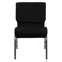 Quality Conference Black Church Chairs 10CM Cushion Church Seating Chairs for sale