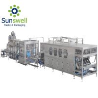 Quality 19L Bottle Washing Brushing SUS304 5 Gallon Filling Machine for sale