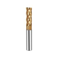 Quality Tungsten Carbide 38 Degree Spiral Angle 4 Flute Flat Endmills for Steel for sale