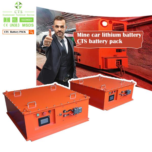 Quality CTS Rechargeable 48V 302Ah Lifepo4 Battery With IP65 Waterproof Housing For Tramcar for sale