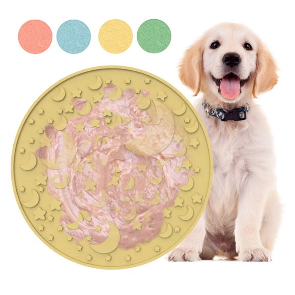 Quality Custom New Maze Design Outward Fun Dogs Food Licking Puzzle Bowls Silicone BPA free Pet Slow Feeder Dog Bowl Plate for sale