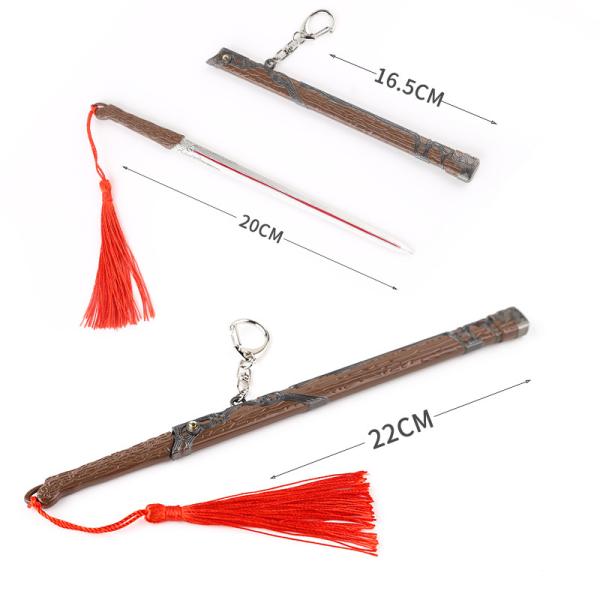 Quality The Untamed Automatic Eject Sword Keychain Zinc Alloy Mini Sword for sale