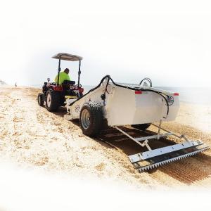 Quality Hydraulically Controlled Vibrating Screen Sand Beach Cleaning Machines for A Wet for sale