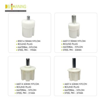 Quality Awning Roller Shade Hardware Kit Round Plug Nylon Plug Awning Hinges Brackets for sale