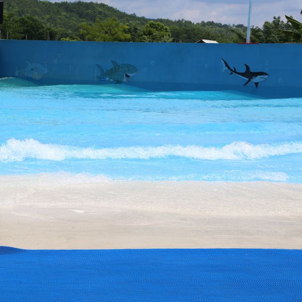 Quality Amusement Park Artificial Swim Wave Pool Air Operated Customizable for sale